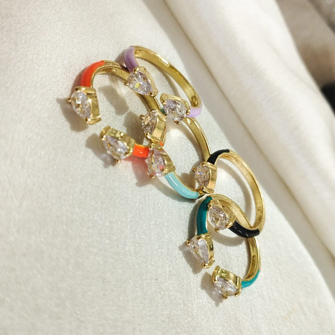 Ring Enamel Crystal – MY CUP OF LOVE